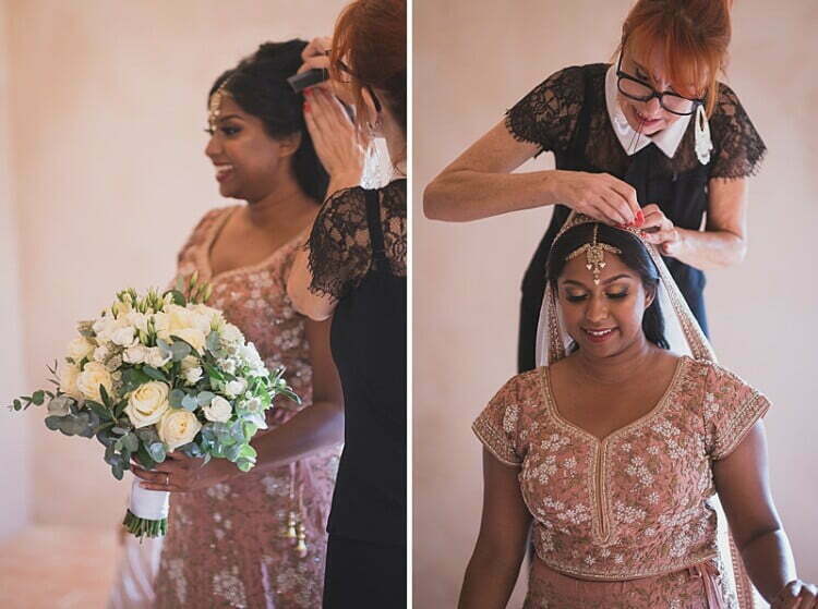 French-Indian wedding at Chateau Vaugrenier