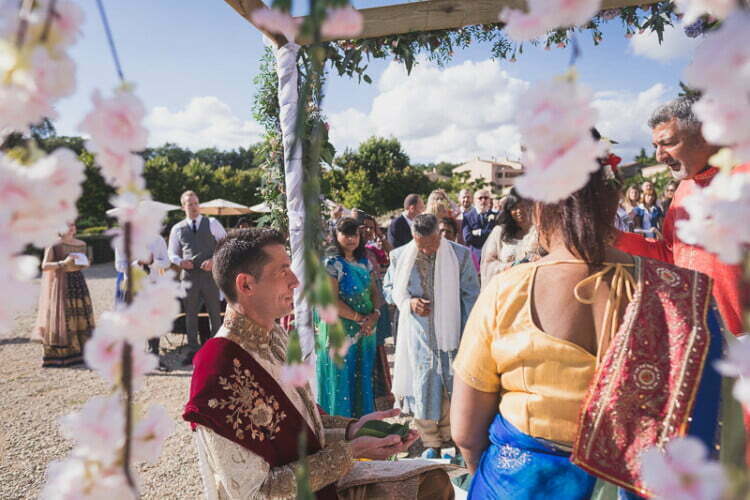 French-Indian wedding at Chateau Vaugrenier